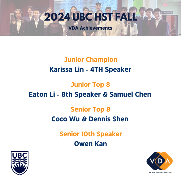 2024 UBC HST FALL - Vancouver Debate Academy