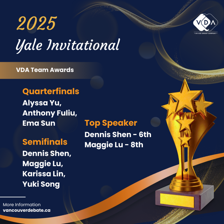 2025 Yale Invitational - Vancouver Debate Academy