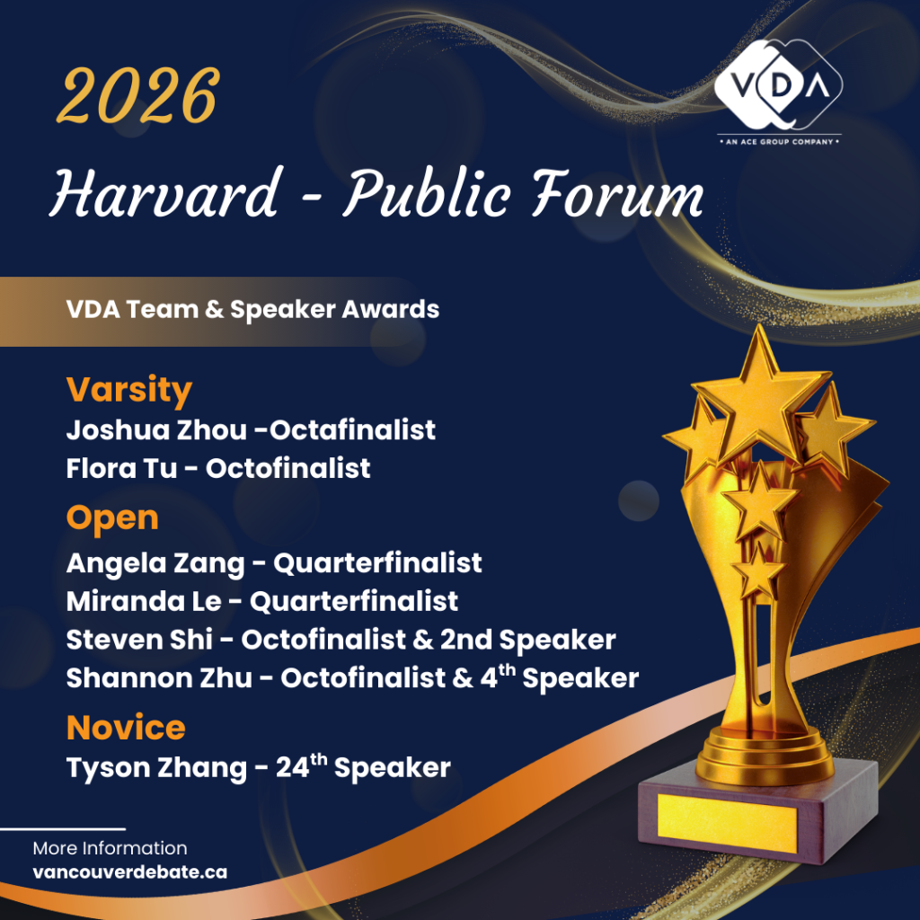 2026 Harvard University - Vancouver Debate Academy